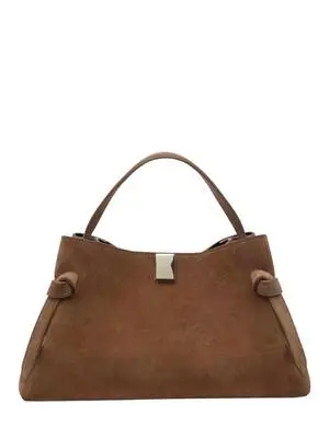 Yuzefi Gyoza Bovine Leather Tote Bag Brown
