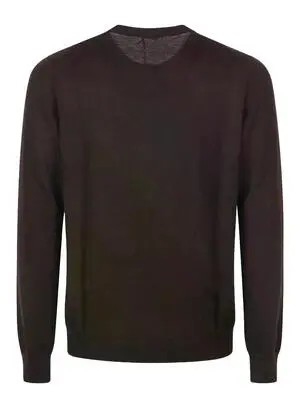 Tagliatore Crew-neck Knitted Sweater - Brown