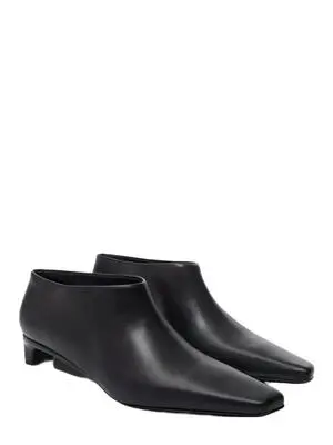 Loulou De Saison Beth Square-toe Ankle Boots - Black
