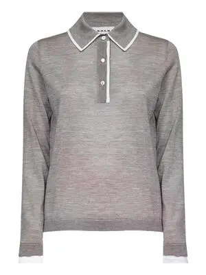 P.A.R.O.S.H Contrast-trim Polo Sweater