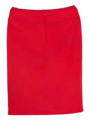 Dolce & Gabbana 1990s Rear-zip Midi Skirt - Red
