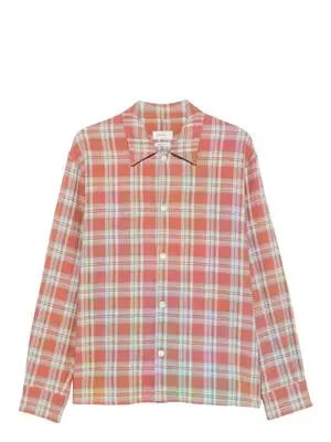 SECOND / LAYER Check-pattern Shirt - Orange