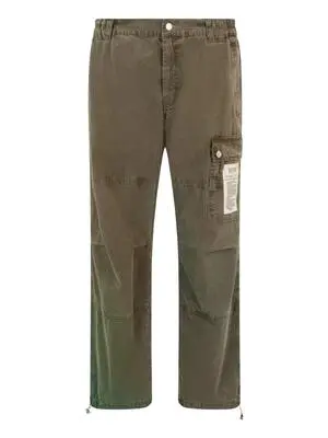 Moschino Logo-patch Cargo Pants - Green