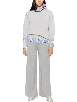 AUTRY Drawstring Wide-leg Trousers - Grey