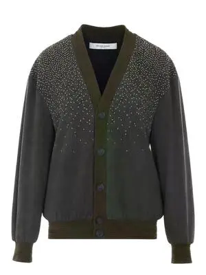 GOLDEN GOOSE Unisex Brown And Ivory Check Mohair Blend Jacket