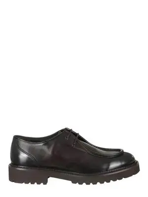 DOUCAL'S Chunky-sole Calf Leather Derby Shoes - Brown