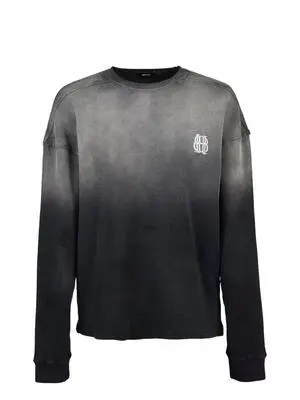 BREATH Ogo-embroidered Sweatshirt - Black