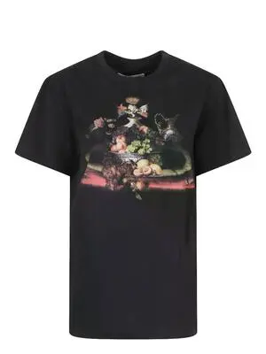 VIVIENNE WESTWOOD Still Life Orb Crew-neck T-shirt - Black