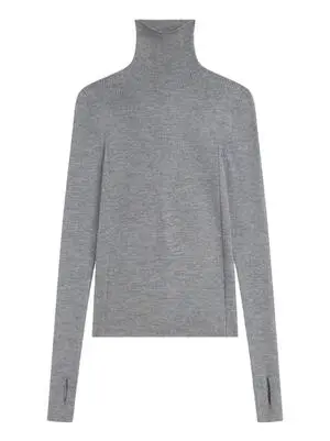 GIVENCHY Turtleneck Sweater In Wool And Silk
