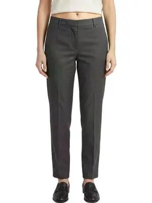 BRUNELLO CUCINELLI Monili-embellished Straight-leg Trousers