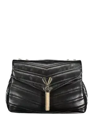 MARIO VALENTINO Quilted Leather Shoulder Bag - Black