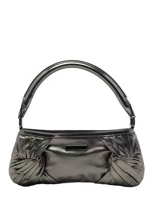 BURBERRY 2000-2017 Metallic Leather Sling Knot Shoulder Bag