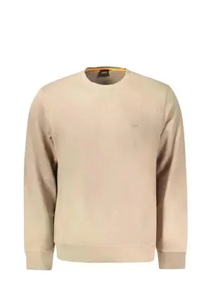 BOSS Logo-patch Crew-neck Sweatshirt - Neutrals