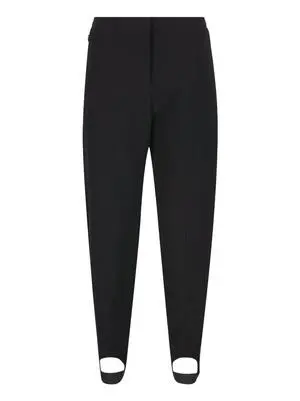Loewe Stirrup-hem Calf-leather-pocket Trousers - Black