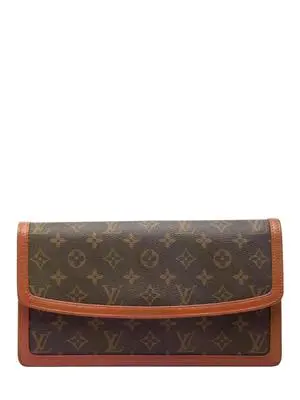LOUIS VUITTON 1995 Monogram Pochette Dame Gm Clutch Bag - Brown