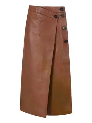 IRO PARIS Rimera Leather Skirt