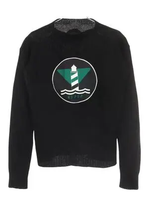 PRADA 2010s Lighthouse-patch Sweater