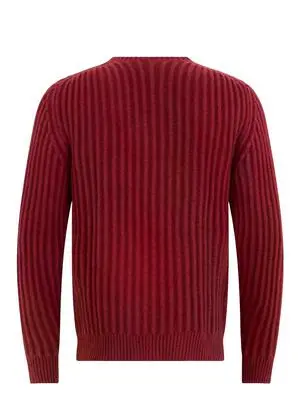 Fedeli Ribbed-knit Cashmere Sweater - Red