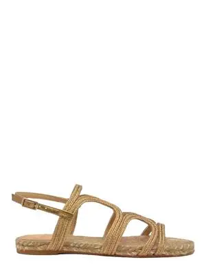 CastaÑer Pitra Woven Sandals - Gold
