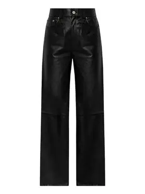 BY MALENE BIRGER Vinea Leather Trousers - Black