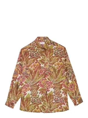 OTTOD'AME Floral-print Long-sleeve Shirt