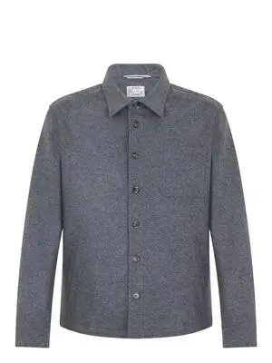 Fedeli Patch-pocket Cashmere Shirt - Grey