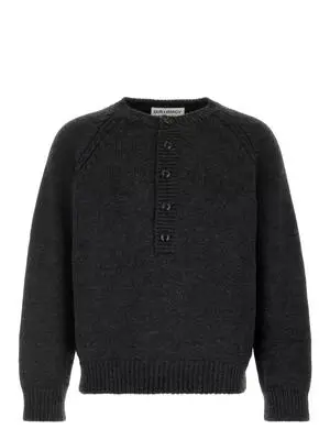 Our Legacy Shore Button-placket Sweater - Grey