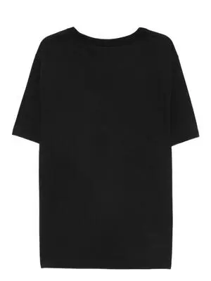 Maison Kitsuné Logo-print Pocket T-shirt - Black
