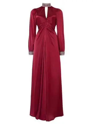 TEMPERLEY LONDON Beatrice Crystal-embellished Gown - Red