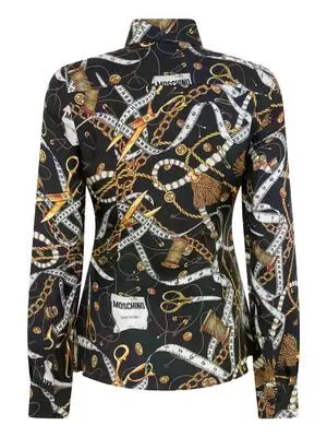 MOSCHINO Chain-print Shirt
