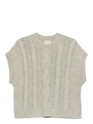 STELLA NOVA Cable-knit Vest - Grey