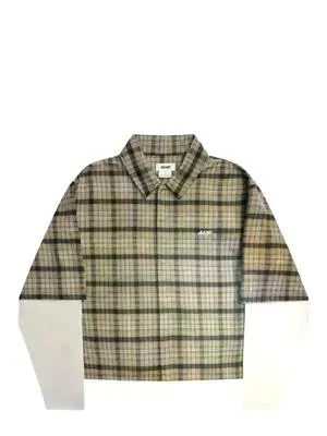 ALIS Check-pattern Double-layered Shirt - Neutrals