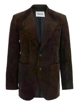 TONYWACK Single-breasted Long-sleeve Blazer - Brown
