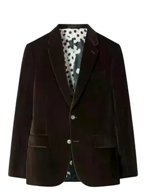 Paul Smith The Soho Tailored-fit Velvet Blazer - Brown
