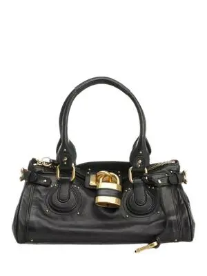 Chloé Paddington Leather Tote Bag - Black
