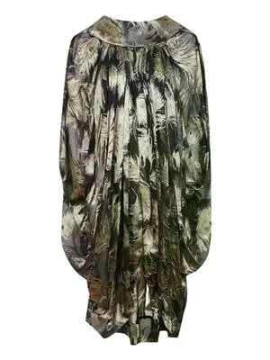 Zimmermann Ascent Burnout Peacock-print Top - Black