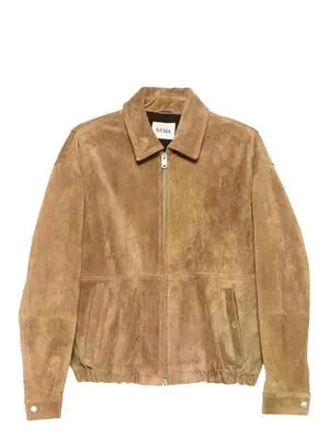 ARMA Maddox Suede Zip-up Jacket - Neutrals