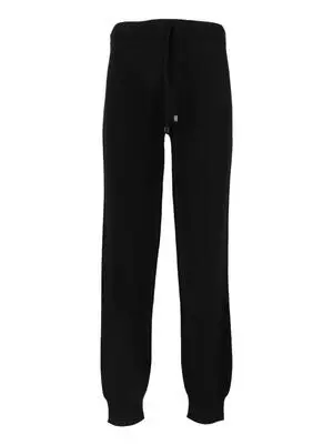 KANGRA Seamless Drawstring Track Pants - Black