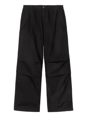 Carhartt Work In Progress Fletcher Logo-patch Trousers - Black