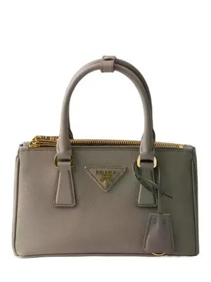 Prada Galleria Mini Saffiano Leather Bag Grey