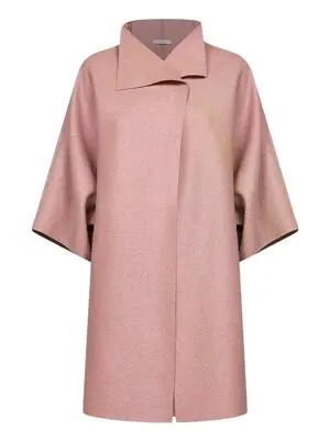 Harris Wharf London High-neck Wide-sleeve Coat - Pink