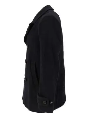 Montedoro Double-breasted Peacoat - Blue