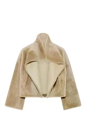 YVES SALOMON Reversible Shearling Jacket - Neutrals