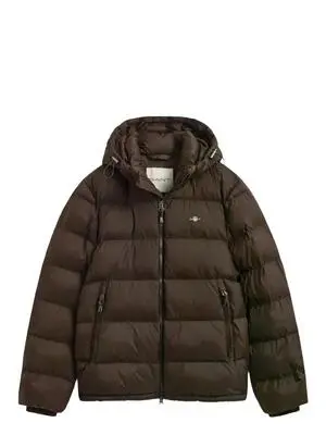Gant Hooded Padded Jacket - Brown