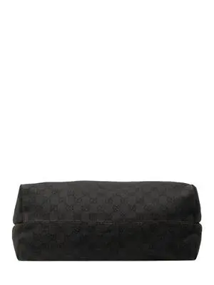GUCCI 2000-2015 Gg Denim Bamboo Tassel Tote Bag