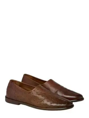 Marsèll Stesa Ostrich-effect Panelled Loafers - Brown