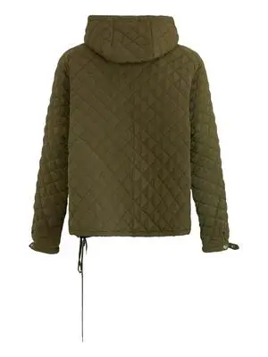 Moschino Quilted Hooded Jacket - Green