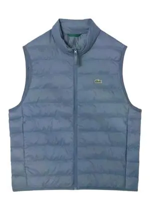Lacoste Logo-patch Quilted Gilet - Grey