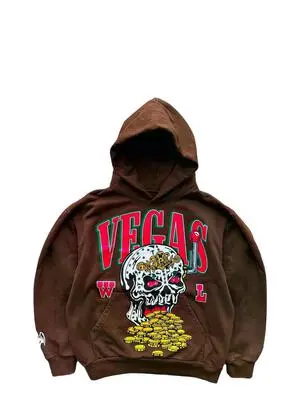 WARREN LOTAS Graphic-print Drawstring Hoodie - Brown