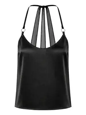 OW Lindsey Satin Top - Black